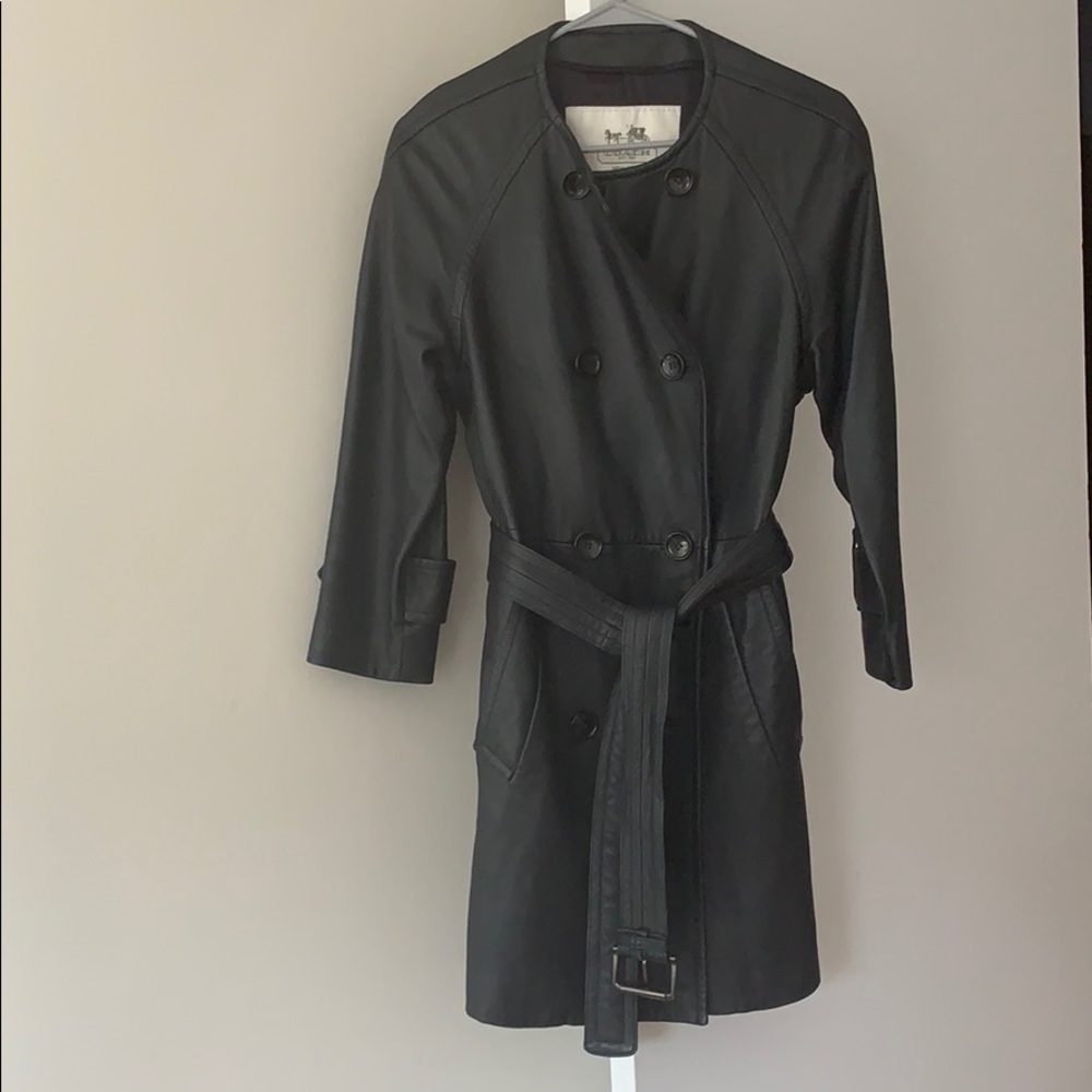 Coach Napa Leather Trench - Gem